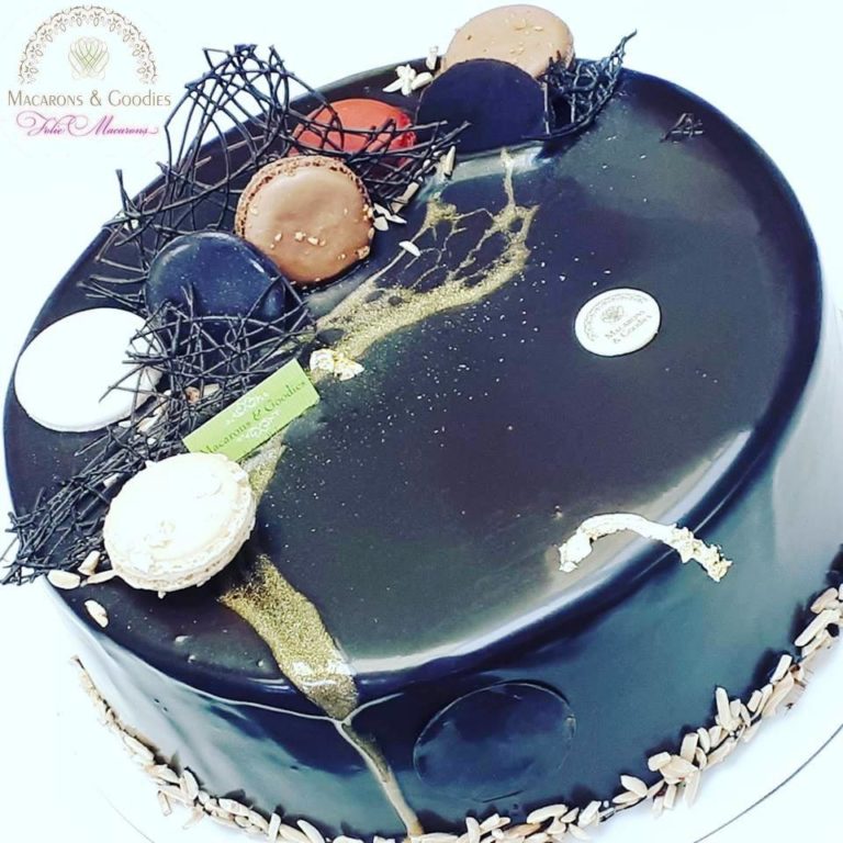 Grand Truffle Cake: Dark Chocolate Mousse Cake. - Macarons & Goodies